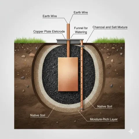 plate earthing material list